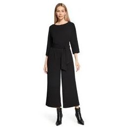 Overall Betty Barclay "Damen mit Eingrifftaschen", Damen, Gr. 42, Normalgr&ouml;&szlig;en, schwarz, Obermaterial: 96% Polyester, 4% Elasthan, figurumspielend, Rundhals, Overalls Overall
