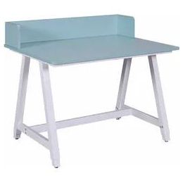 Schreibtisch Inter Link, wei&szlig;, blau, wei&szlig;, blau, B:80cm H:54cm T:60cm, Tische, Schreibtisch