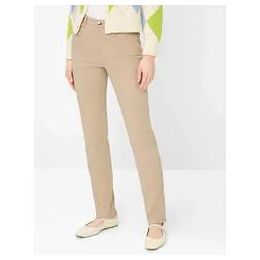 5-Pocket-Hose Brax "Style CAROLA", Damen, Gr. 38, Normalgr&ouml;&szlig;en, beige, Web, 78% Baumwolle, 18% Lyocell, 4% Elasthan, Hosen 5-Pocket-Hose