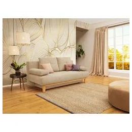 Schlafsofa Alina "Ama", beige tcm 12, B:204cm H:96cm T:105cm, Struktur fein TCM (100% Polyester), Sofas, Schlafsofa, mit Bettfunktion und Stauraum