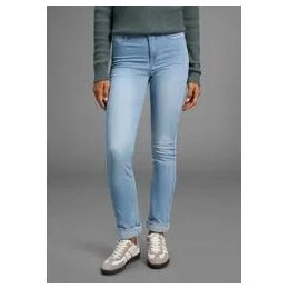 Slim-fit-Jeans Arizona "Ultra Stretch", Damen, Gr. 46, N-Gr, bleached, Obermaterial: 63% Baumwolle, 32% Polyester, 5% Elasthan, Basic, Jeans Slim-fit-Jeans