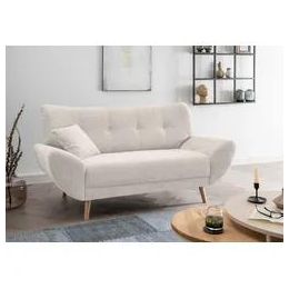 2-Sitzer Home Affaire "Basta", wei&szlig;, B:174cm H:82cm T:87cm, 100% Polyester, Sofas