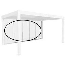 Glasschiebet&uuml;r BioHort "Klarglas Gr. 5 m f&uuml;r Pergola, verschiedene Farben", wei&szlig;, B:475,5cm H:234,9cm, Glas, Stahl, T&uuml;ren, 475,5x 234,9 cm, Glaselemente aus 10 mm ESG