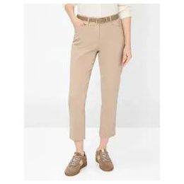5-Pocket-Hose Brax "Style MARA S", Damen, Gr. 40L80, Langgr&ouml;&szlig;en, beige, Web, 78% Baumwolle, 18% Lyocell, 4% Elasthan, Hosen 5-Pocket-Hose