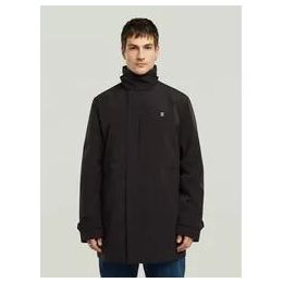 G-Star Raw Outdoorjacke G-STAR "Garber Trenchcoat, nicht wattiert", Herren, Gr. XL, dk schwarz, dk schwarz, Obermaterial: 82% Polyester, 18% Polyamid, Jacken Outdoorjacke