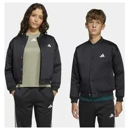 Outdoorjacke Adidas SPORTSWEAR "J STADIUM JKT", Kinder, Gr. 152, schwarz, Obermaterial: 100% Polyester, Jacken Outdoorjacke