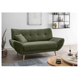 2-Sitzer Home Affaire "Basta", gr&uuml;n, B:174cm H:82cm T:87cm, 100% Polyester, Sofas