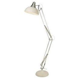 Searchlight Stehlampe "Goliath Task Floor Lamp", creme und chrom, 1, H: 170cm, 1 Stk., Leuchten, Stehlampe