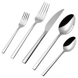 Besteck-Set Hanseatic "SMART, wahlweise in gl&auml;nzender oder matter Optik", silberfarben, 30 Stk., Edelstahl 18/10, Essbesteck-Sets, leichtes und minimalistisches Design