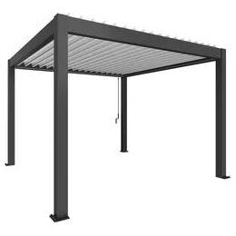 Pergola BioHort "3,5x3,5, verschiedene Farben", dunkelgrau, metallic, B:367,5cm H:264cm T:367,5cm, Pergolen, ausgezeichnet mit dem Red Dot Design Award