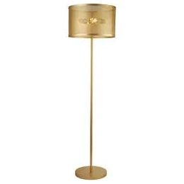 Searchlight Stehlampe "Fishnet 2LT Floor Lamp", gold, 2, &Oslash; 40cm H: 145cm, 1 Stk., Leuchten, Stehlampe