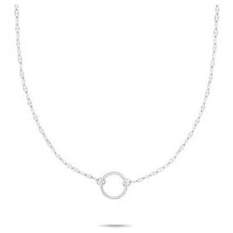 Charm-Kette Tamaris "Schmuck Geschenk Edelstahl Charm Halskette The Lip Chain", edelstahlfarben, Halsketten, Damen, Edelstahl, L: 45 B: 0,5mm, B:0,5mm