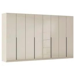 Dreht&uuml;renschrank OTTO HOME "Kleiderschrank Kleiderschr&auml;nke Schrank Garderobe AGORDO mit Glasfront", beige, glas beige (champagner), B:360cm H:210cm T:54cm, Holzwerkstoff, Schr&auml;nke, Dreht&uuml;renschrank, durchdachte Innenausstattung, in 8 Breiten und 2 H&ouml;hen MADE IN GERMANY