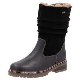 Ankleboots Remonte "Remonte Stiefelette Leder", Damen, Gr. 40, schwarz (schwarz, schwarz), Leder, Schuhe Ankleboots