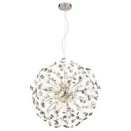 Globo LIGHTING H&auml;ngeleuchte "KATRINA", verchromt, &Oslash; 60cm H: 150cm, 1 Stk., Leuchten, Luster H&auml;ngelampe Esszimmer Esstisch-Lampe elegant, H&auml;ngeleuchte
