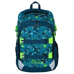Schulrucksack neoxx "Active Pro", Kinder, Gr. B/H/T: 31cm x 45,5cm x 24cm, blau (petrol extreme), Polyester, Rucks&auml;cke Schulrucksack, Topseller