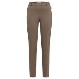 Chinohose RAPHAELA BY Brax "Style DamenpulloverTH", Damen, Gr. 40, Normalgr&ouml;&szlig;en, beige (taupe), 53% Baumwolle, 38% Polyamid, 9% Elasthan, Hosen Chinohose