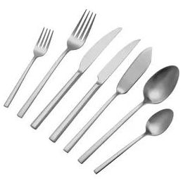 Besteck-Set Hanseatic "SMART, wahlweise in gl&auml;nzender oder matter Optik", silber (silberfarben), 42 tlg., Edelstahl 18/10, Essbesteck-Sets, leichtes und minimalistisches Design