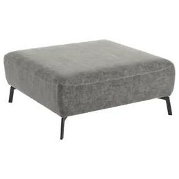 Hocker Home Affaire "Liora, weich gepolstert, saugroboterfreundlich, 100x100 cm", army, Hocker, B/H/T: 100cm x 44cm x 100cm, Chenille, 5, 9% Viskose, 34, 4% Polyacryl, 59, 7% Polyester, Hocker, passend zum 2,5- & 3-Sitzer Sofa der Liora-Serie, B:100cm H:44cm T:100cm
