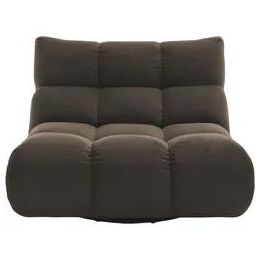 1,5-Sitzer Home Affaire "Cozy Bubble, 360 drehbarer Sessel, Breite 107cm", mocca, B:112cm H:85cm T:108cm, 95% Polyester, 5% Nylon, Sofas, mit eleganter Steppung, Rundumbezug & weicher Polsterung
