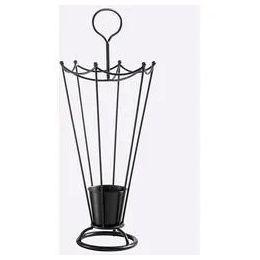 Schirmst&auml;nder Heine HOME, schwarz, B:33,5cm H:79cm T:33,5cm, Metall, Regenschirmst&auml;nder, Schirmst&auml;nder