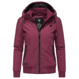 Winterjacke Ragwear "Nuggie Melange", Damen, Gr. M (38), weinrot, Obermaterial: 100% Polyester. Innenfutter: 100% Polyester. Wattierung: 100% Polyester, figurumspielend h&uuml;ftbedeckend, hoch geschlossener Ausschnitt, &Auml;rmel ohne &Auml;rmelschlitz Rippstrickb&uuml;ndchen mit Gummizug, Jacken Winterjacke, stylische, melierte Damen Freizeitjacke