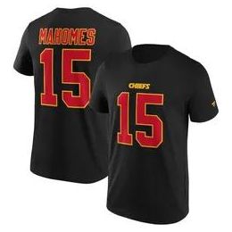 T-Shirt Fanatics "Fanatics T-Shirt Kansas City Chiefs Graphic Mahomes 15", Damen, Gr. XL, schwarz, 100% Baumwolle, Shirts T-Shirt