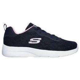 Sneaker Skechers "Dynamight 2.0 Homespun", Damen, Gr. 38, navy, rosa, Textil, Schuhe Sneaker, Trainingsschuh, Laufschuh, Schn&uuml;rschuh mit gepolstertem Schaftrand