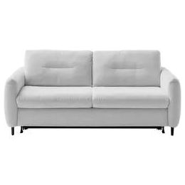 2,5-Sitzer Home Affaire "Clevina, Schlafsofa mit Kaltschaummatratze, Breite 196 cm", silber, B:196cm H:84cm T:102cm, 100% Polyester, Sofas, Sofa & Bett in einem &ndash; kinderleicht ausklappbar & freistellbar im Raum