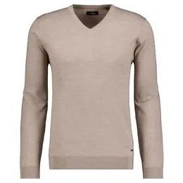 Rundhalspullover Ragman, Herren, Gr. 58, beige, 100% Wolle, Pullover Rundhalspullover