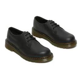 Schn&uuml;rschuh Dr. Martens "1461 Y Black Softy T Youth Lace Shoe", Kinder, Gr. 37, schwarz, Glattleder, Schuhe Schn&uuml;rschuh, Kinderschuh, Schn&uuml;rschuh, Freizeitschuh mit Blockabsatz