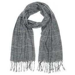 Wollschal "Scotland", Damen, schwarz, Polyacryl, Collezione Alessandro, unifarben, Basic, Modet&uuml;cher, Made in Italy, mit Karomuster
