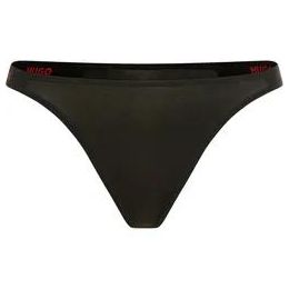 String HUGO UNDERWEAR "HUGO ID", Damen, Gr. L, schwarz 001, Jersey, Obermaterial: 93% Baumwolle, 7% Elasthan, k&ouml;rpernah, Unterhosen String
