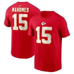 T-Shirt Nike "Nike T-Shirt Kansas City Chiefs Nike Mahomes 15", Damen, Gr. L, rot, 100% Baumwolle, Shirts T-Shirt