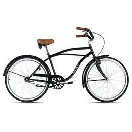 Cruiser Dacapo "Beachcruiser Herren 26" Beach Schwarz 1 Gang RH 46 cm" Gr. 46, schwarz, schwarz, Fahrr&auml;der, Herren, 46cm, 26 Zoll (66,04cm) hinten: 26 Zoll (66,04cm)