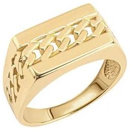 Fingerring Firetti "Schmuck Geschenk Silber 925 Silberring Panzerkette" Gr. 23, gold (gelbgoldfarben), Fingerringe, Herren, 23, Silber 925 (Sterlingsilber), 3mm, Fingerring