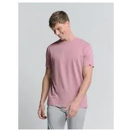T-Shirt NO EXCESS "NO EXCESS T-Shirt mit Rundhalsausschnitt", Herren, Gr. 3XL, lila (mauve), 70% Baumwolle (recycelt), 30% Polyester (Recycelt), Shirts T-Shirt