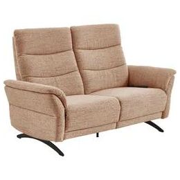 2-Sitzer Home Affaire "Aventis Sofa mit motorischer Relaxfunktion, Breite 161 cm", rusty, B:161cm H:108cm T:96cm, 76% Polyacryl, 24% Polyester, Sofas, inkl. ergonomische Lehne, echter R&uuml;cken & saugroboterfreundliche Kufen