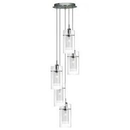 Searchlight H&auml;ngeleuchte "Duo I 5Lt Pendant", rauchglas, 5, &Oslash; 28cm H: 120cm, 1 Stk., Leuchten, H&auml;ngeleuchte
