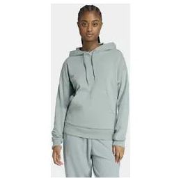 Kapuzensweatshirt Adidas SPORTSWEAR "W SL FT HD", Damen, Gr. S, wonder sage, wei&szlig;, Obermaterial: 70% Baumwolle, 30% Polyester, angesetztes B&uuml;ndchen, Sweatshirts