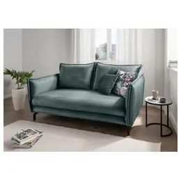 3-Sitzer Home Affaire "LAVA Breite 198 cm, modern und elegant, aktuelle Kissenoptik, bequem", ocean, t&uuml;rkis, B:198cm H:94cm T:110cm, Sofas, Armlehnen verstellbar