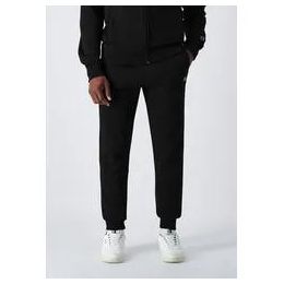 Jogginghose Champion "ICONS Terry Straight Hem Pants", Damen, Gr. L, N-Gr, nbk, Obermaterial: 67% Baumwolle, 33% Polyester, Hosen Jogginghose, sportlicher Stil, bequeme Passform, gerader Saum