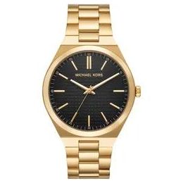 Quarzuhr Michael Kors "LENNOX", gelbgoldfarben, Armbanduhren, Herren, Quarzuhr, Armbanduhr, Herrenuhr, Edelstahlarmband, analog