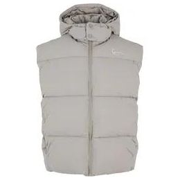 Steppweste Karl Kani "Karl Kani Karl Kani Small Signature Puffer Vest", Herren, Gr. XS, light grau, 100% Polyimid, Westen Steppweste
