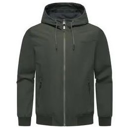 Outdoorjacke Ragwear "Perci", Herren, Gr. M (50), olivgr&uuml;n, Obermaterial: 100% Polyester. Innenfutter: 100% Polyester, gerade h&uuml;ftbedeckend, hoch geschlossener Ausschnitt, &Auml;rmel ohne &Auml;rmelschlitz Rippstrickb&uuml;ndchen, Jacken Outdoorjacke, Stylische Herren &Uuml;bergangsjacke mit gro&szlig;er Kapuze