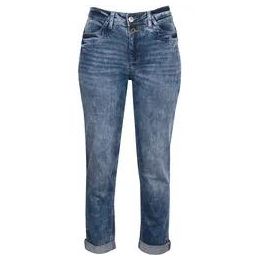 Boyfriend-Jeans STOOKER WOMEN "Davos Denim Boyfriend Fit Jeans", Damen, Gr. 42, L&auml;nge 32, blau (heavy used blau), Denim/Jeans, 98% Baumwolle, 2% Elasthan, l&auml;ssig geschnitten lang, Jeans, Jeans Boyfriend Fit Casual Denim L&auml;ssige Passform f&uuml;r Damen