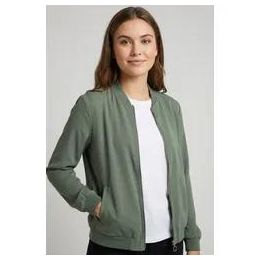 V&eacute;ro Moda Kurzjacke VERO MODA "VMCONNY, leichte Jacke f&uuml;r den &Uuml;bergang", Damen, Gr. S, laurel wreath, Web, Obermaterial: 96% Polyester, 4% Elasthan, unifarben, normal, Jacken Kurzjacke, seitliche Eingrifftaschen, Rippb&uuml;ndchen