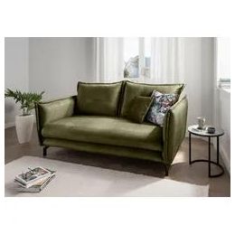 3-Sitzer Home Affaire "LAVA Breite 198 cm, modern und elegant, aktuelle Kissenoptik, bequem", gr&uuml;n, t&uuml;rkis, B:198cm H:94cm T:110cm, Sofas, Armlehnen verstellbar
