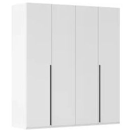 Dreht&uuml;renschrank Rauch "Kleiderschrank Schrank Garderobe W&auml;scheschrank BESTSELLER MONTCLAR", alpinwei&szlig;, griffe graphit, B:201cm H:223cm T:60cm, Holzwerkstoff, Schr&auml;nke, Dreht&uuml;renschrank, Front in Glas/Hochglanz/Dekor/Grauspiegel in 5 Breiten MADE IN GERMANY, Topseller