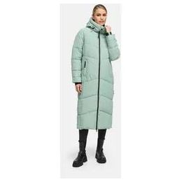 Winterjacke Marikoo "Firella", Damen, Gr. XL, smokeymint, Obermaterial: 100% Polyester; Futter: 100% Polyester; Wattierung: 100% Polyester; &Auml;rmelfutter: 100% Polyester, Jacken Winterjacke, extra lange Passform und seitliche Bel&uuml;ftungs&ouml;ffnungen